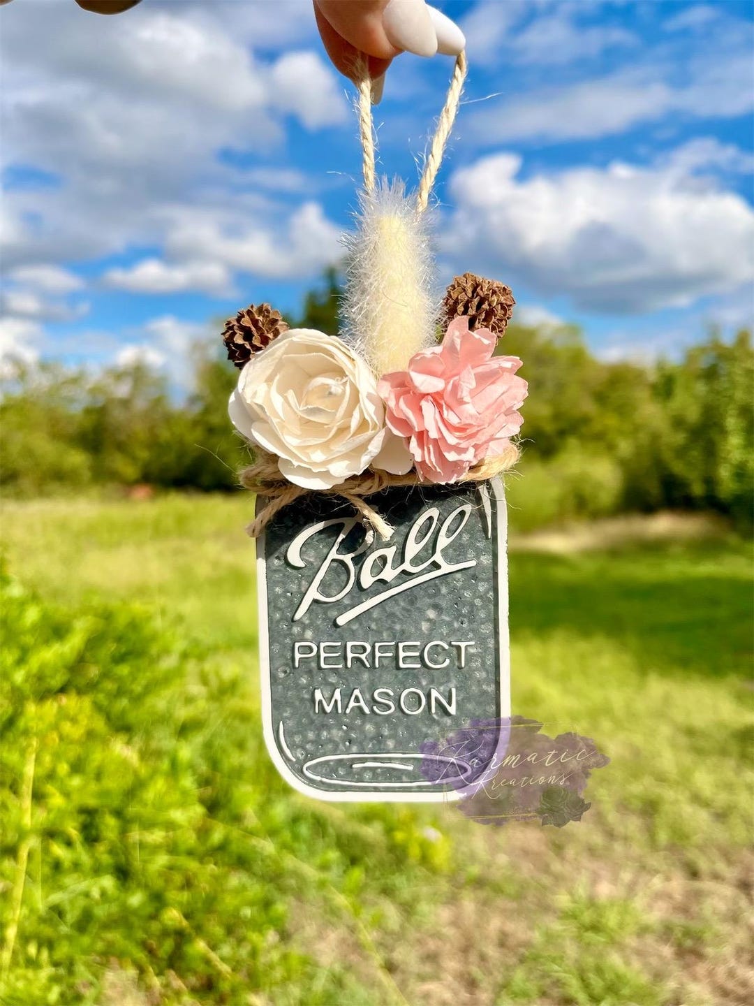 Mason Jar Car Freshie | Western Freshies | Floral Freshies | Country ...