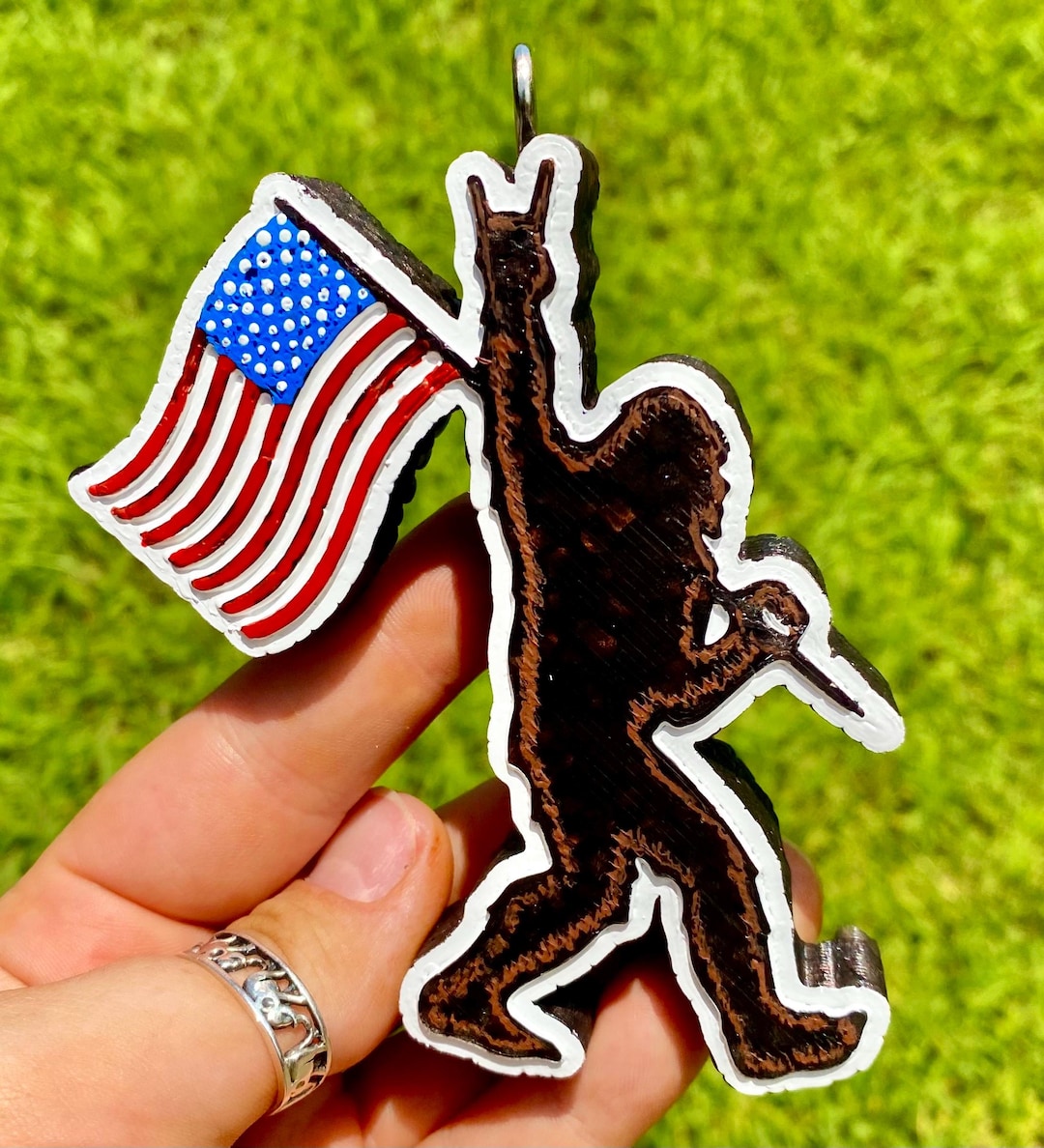 Merica Yeti Car Freshie | Patriotic Large Car Freshie | Custom Gifts ...