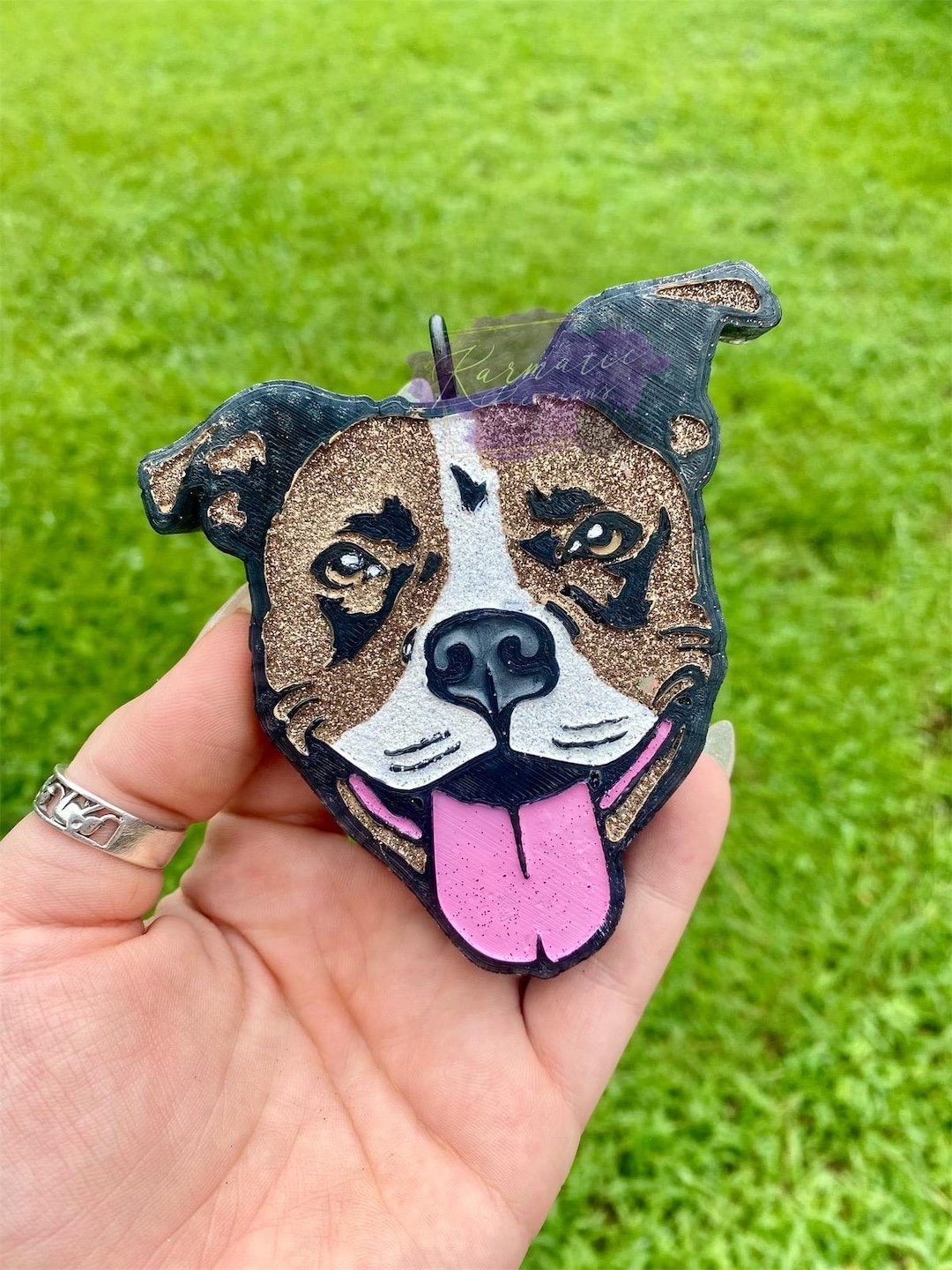 Pitbull Car Freshie | Beaded Car Freshie | Custom Gifts | Personalized ...