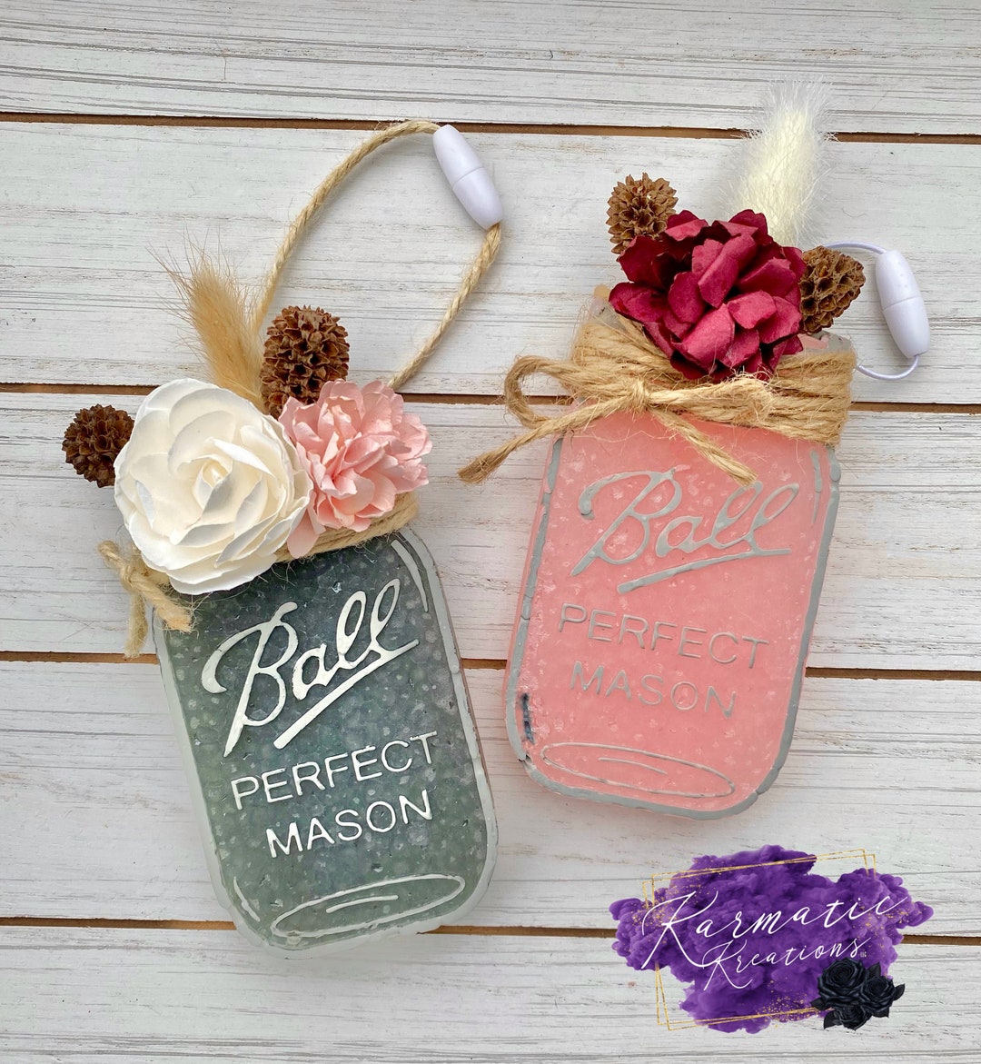 Mason Jar Car Freshie Western Freshies Floral Freshies Country Chic ...