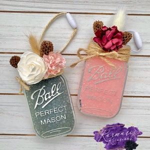 Mason Jar Car Freshie | Western Freshies | Floral Freshies | Country ...