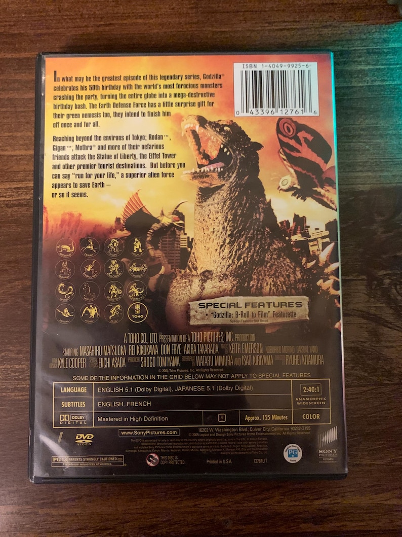 Godzilla Final Wars 2004 DVD - Etsy