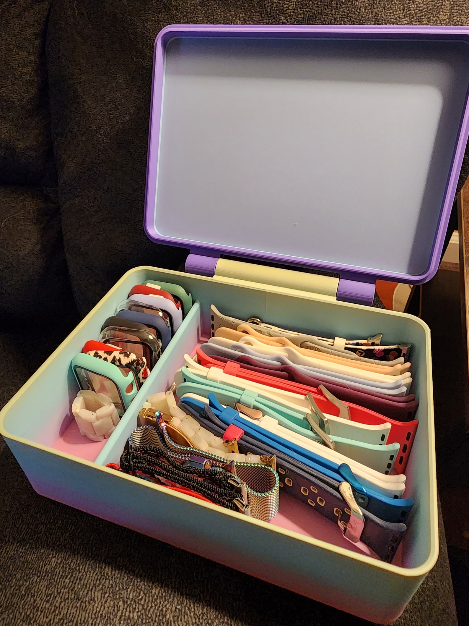 Apple Watch Band Organizer: Faceplate Storage, Customizable Colors - Etsy