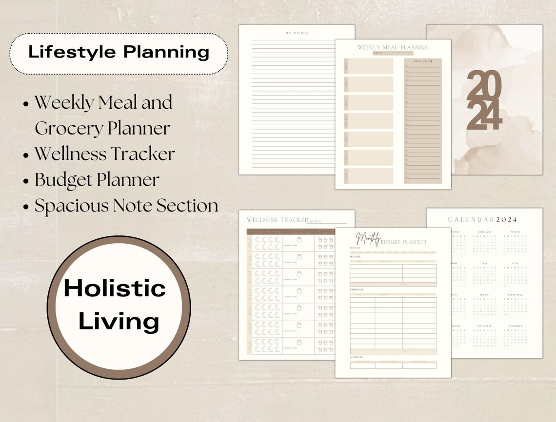 2024 Planner Digital and Printable College Planner A4 Student Organizer ...