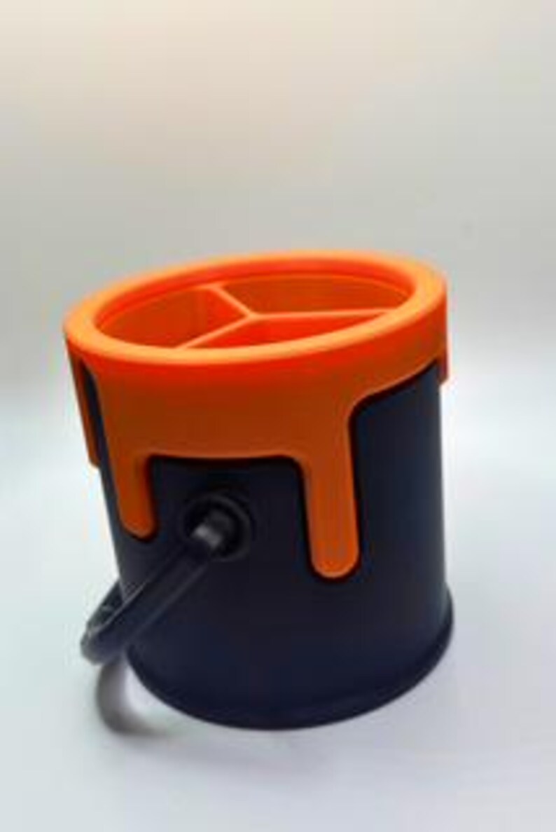 Paint Bucket|desk Organizer|drippy Bucket|paint|bucket - Etsy