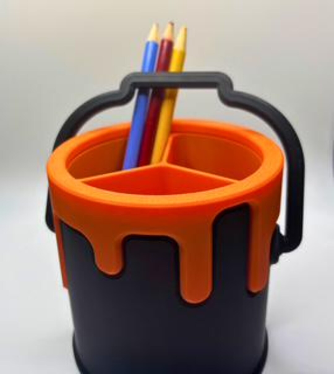 Paint Bucket|desk Organizer|drippy Bucket|paint|bucket - Etsy