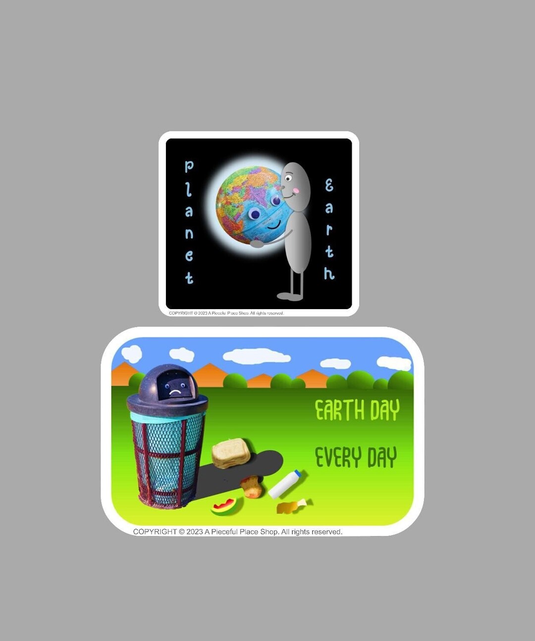 Earth Sticker Set: Climate Change Planet Decal for Tumbler, Laptop ...