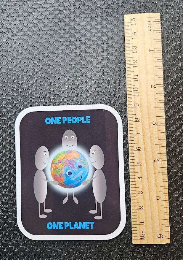 PLANET EARTH STICKER: Care for Environment | World Kindness | Human ...