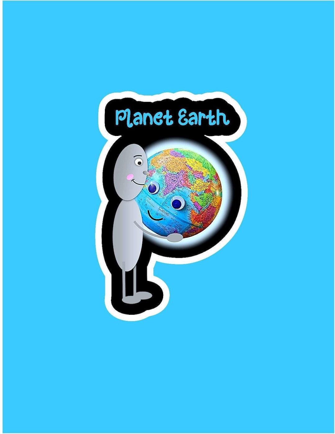 PLANET EARTH STICKER: Care for Environment | World Kindness | Human ...