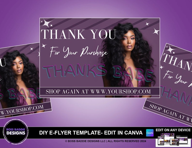Thank You Flyer, DIY Flyer Template Design, Business Coaching, Business ...