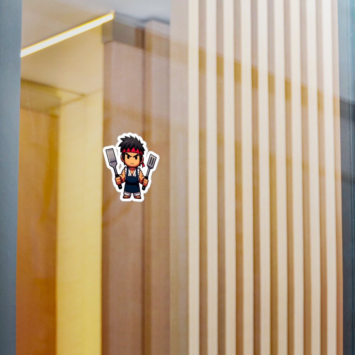 Ryu Street Fighter Grill Master Vinyl Sticker - Etsy