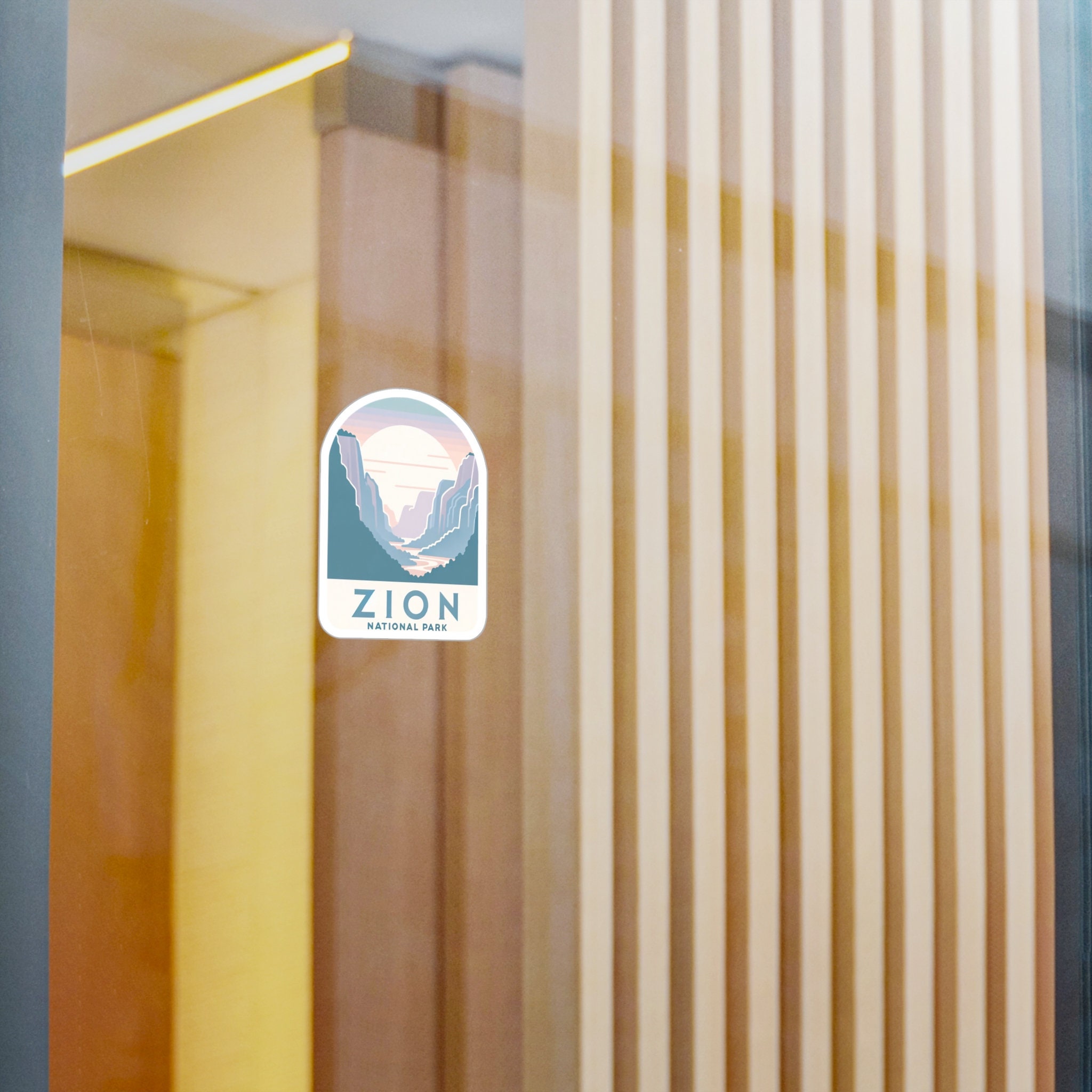 Zion National Park Vinyl Sticker - Etsy