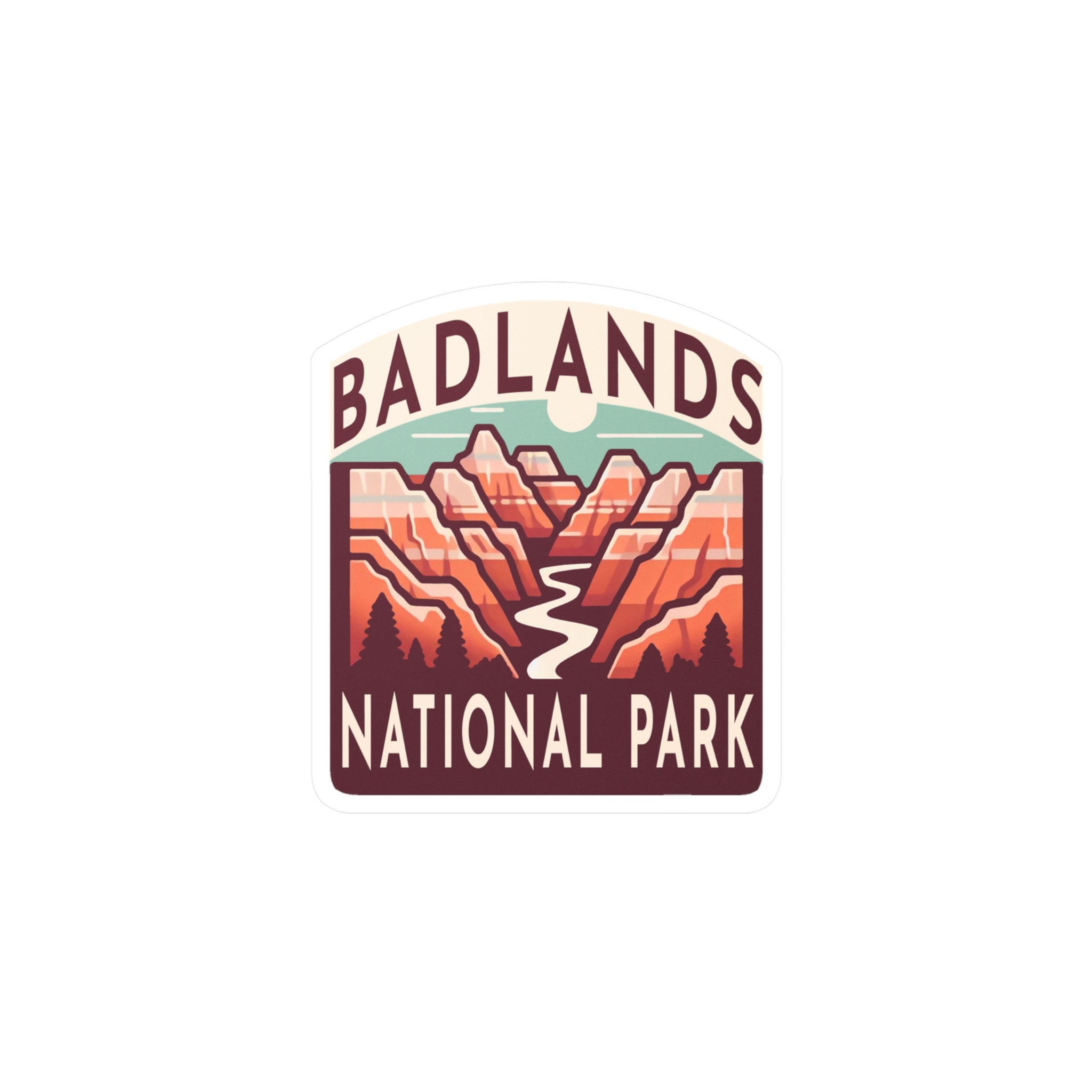 Badlands National Park Vinyl Sticker - Etsy