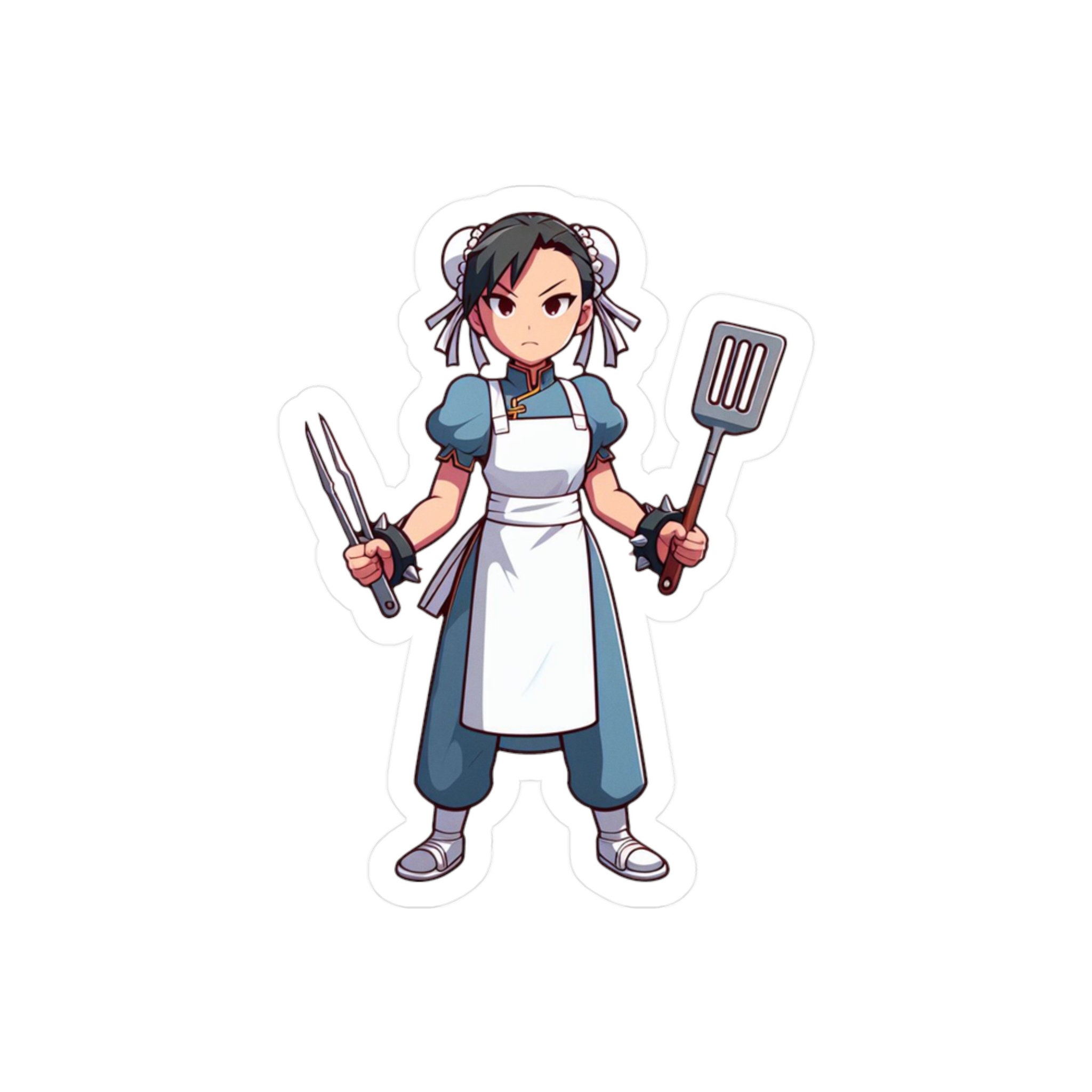 Chun-li Street Fighter Grill Master Vinyl Sticker - Etsy