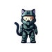 Master Chief Cat Vinyl Sticker - Etsy