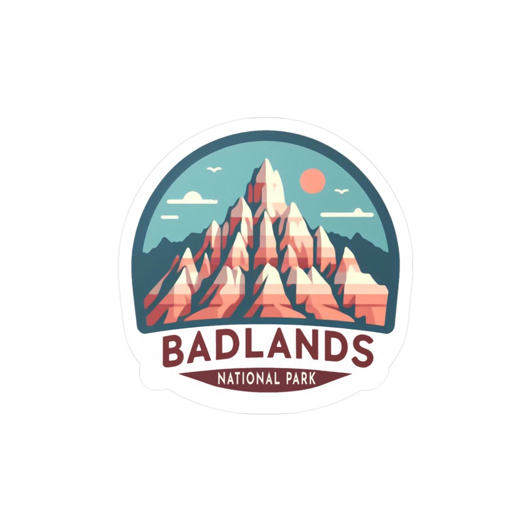 Badlands National Park Vinyl Sticker - Etsy