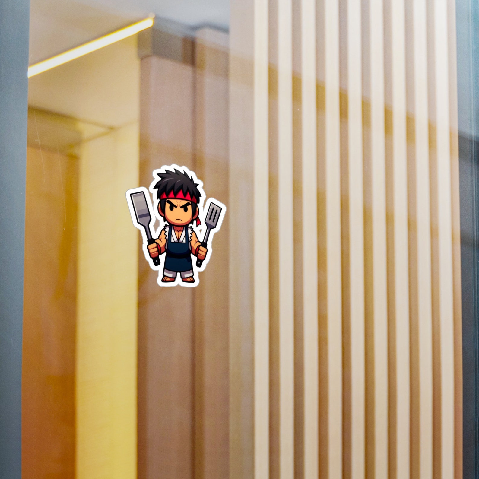 Ryu Street Fighter Grill Master Vinyl Sticker - Etsy