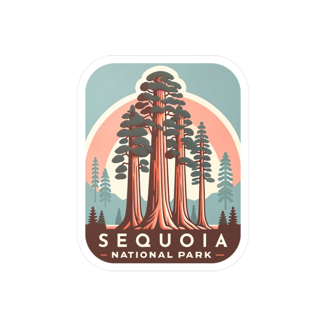 Sequoia National Park Vinyl Sticker - Etsy Canada