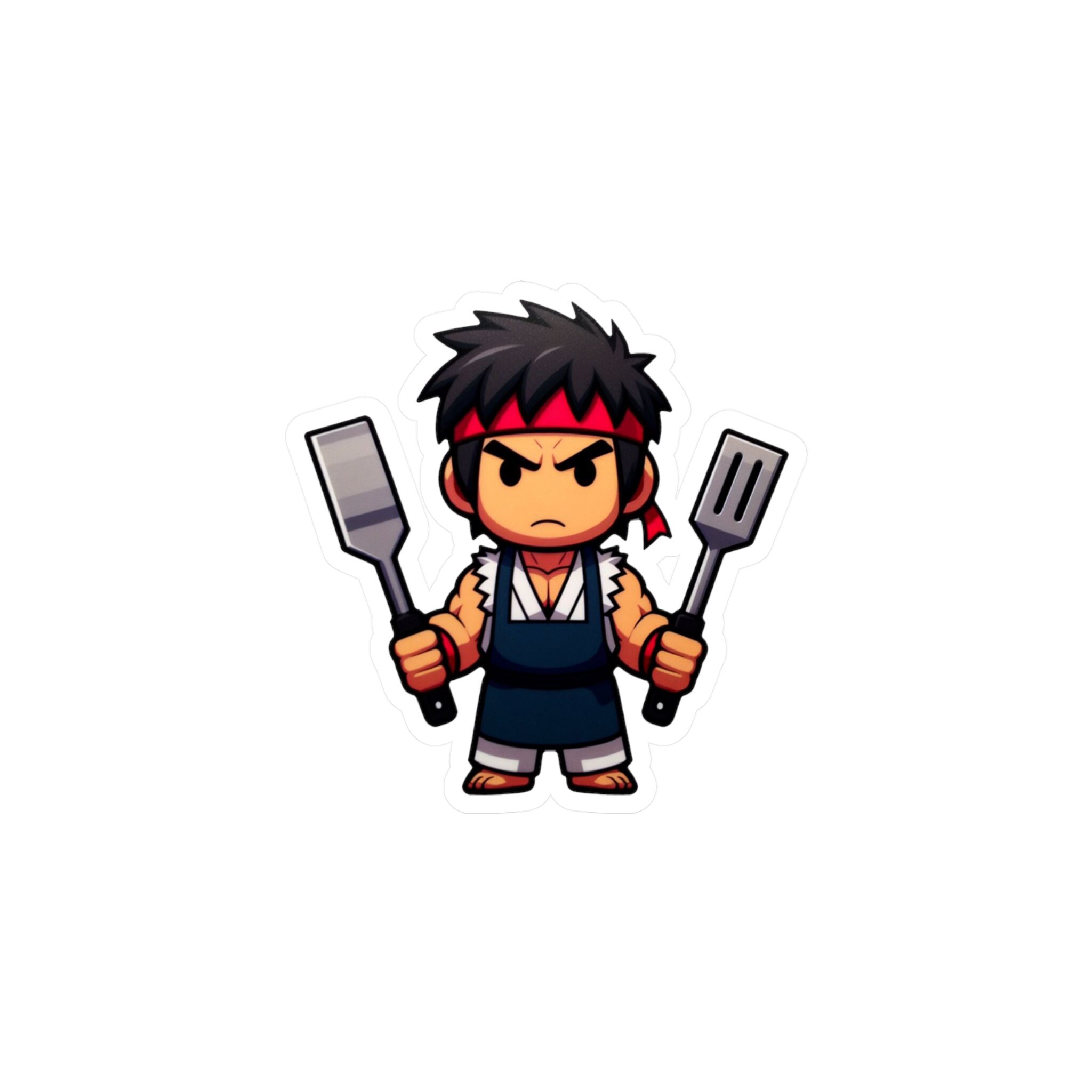 Ryu Street Fighter Grill Master Vinyl Sticker - Etsy