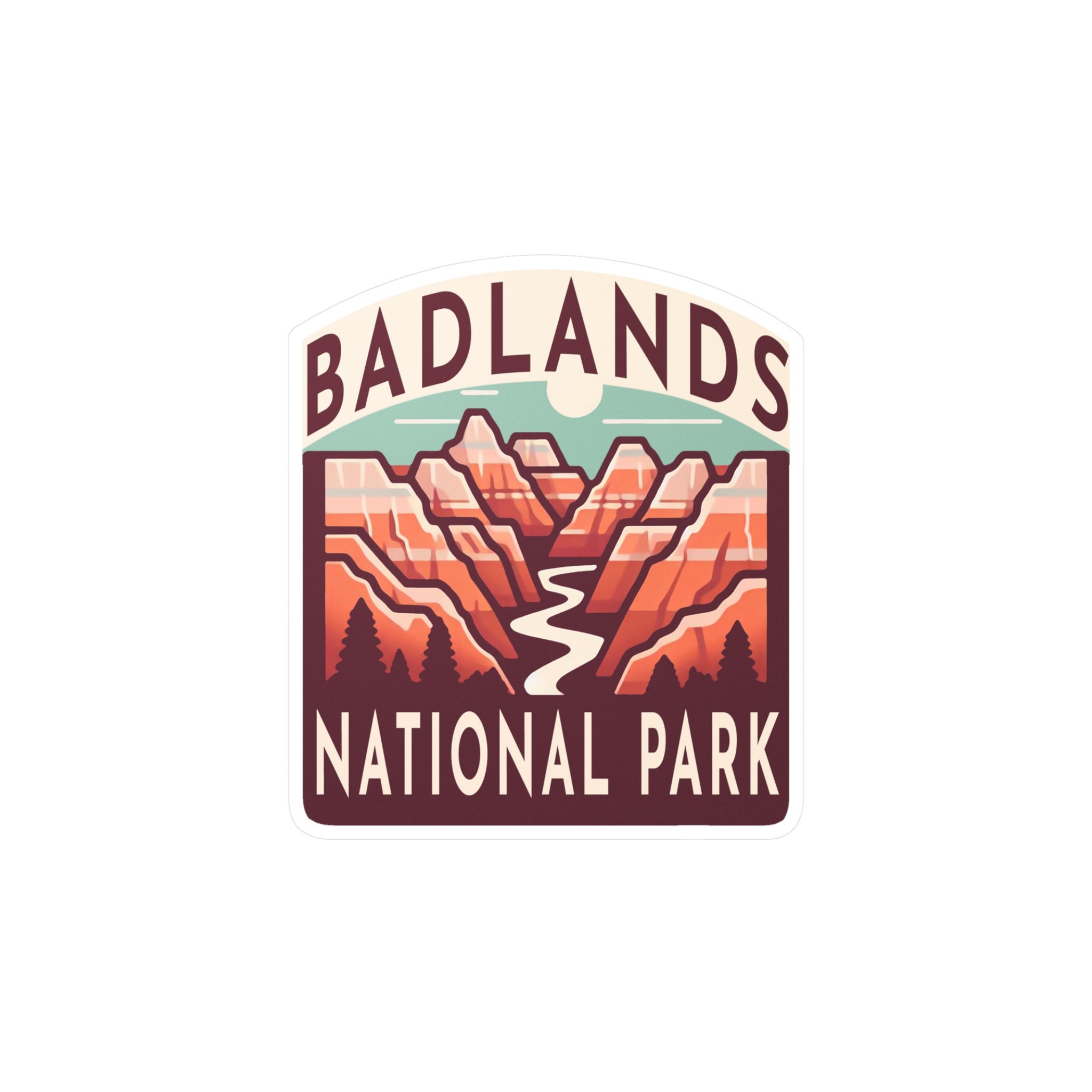 Badlands National Park Vinyl Sticker - Etsy