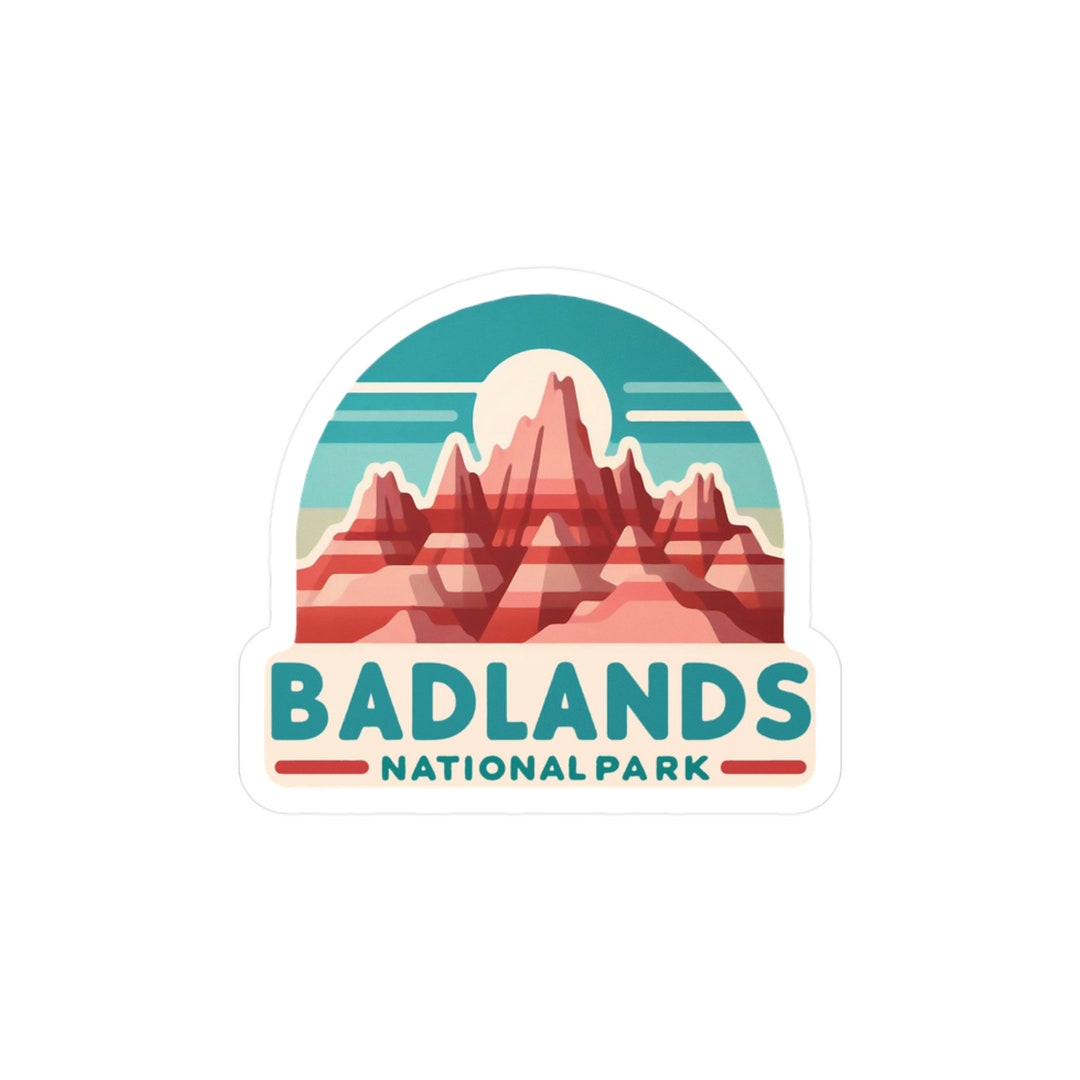Badlands National Park Vinyl Sticker - Etsy