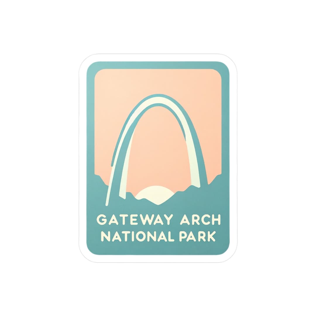 Gateway Arch National Park Vinyl Sticker - Etsy