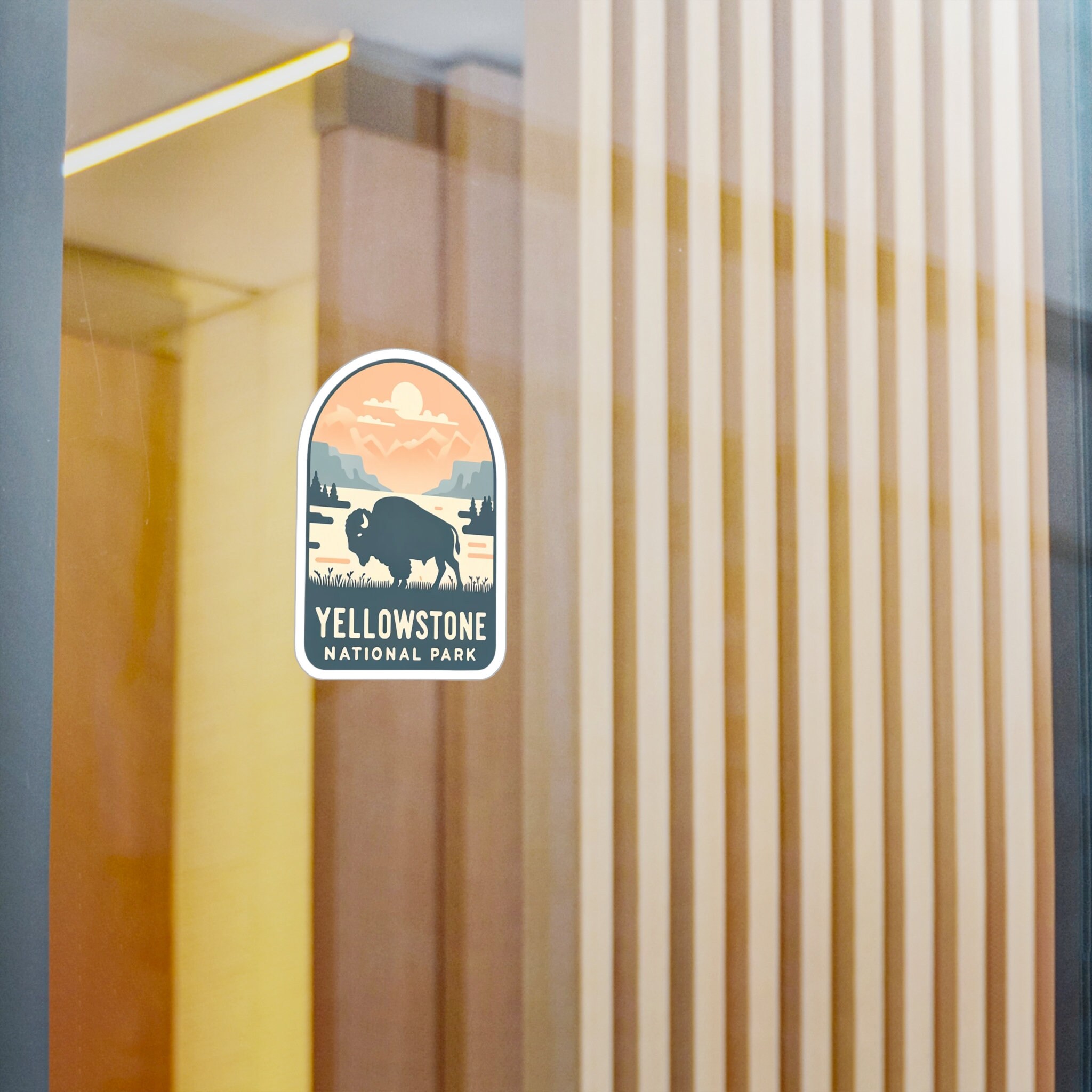 Yellowstone National Park Vinyl Sticker - Etsy