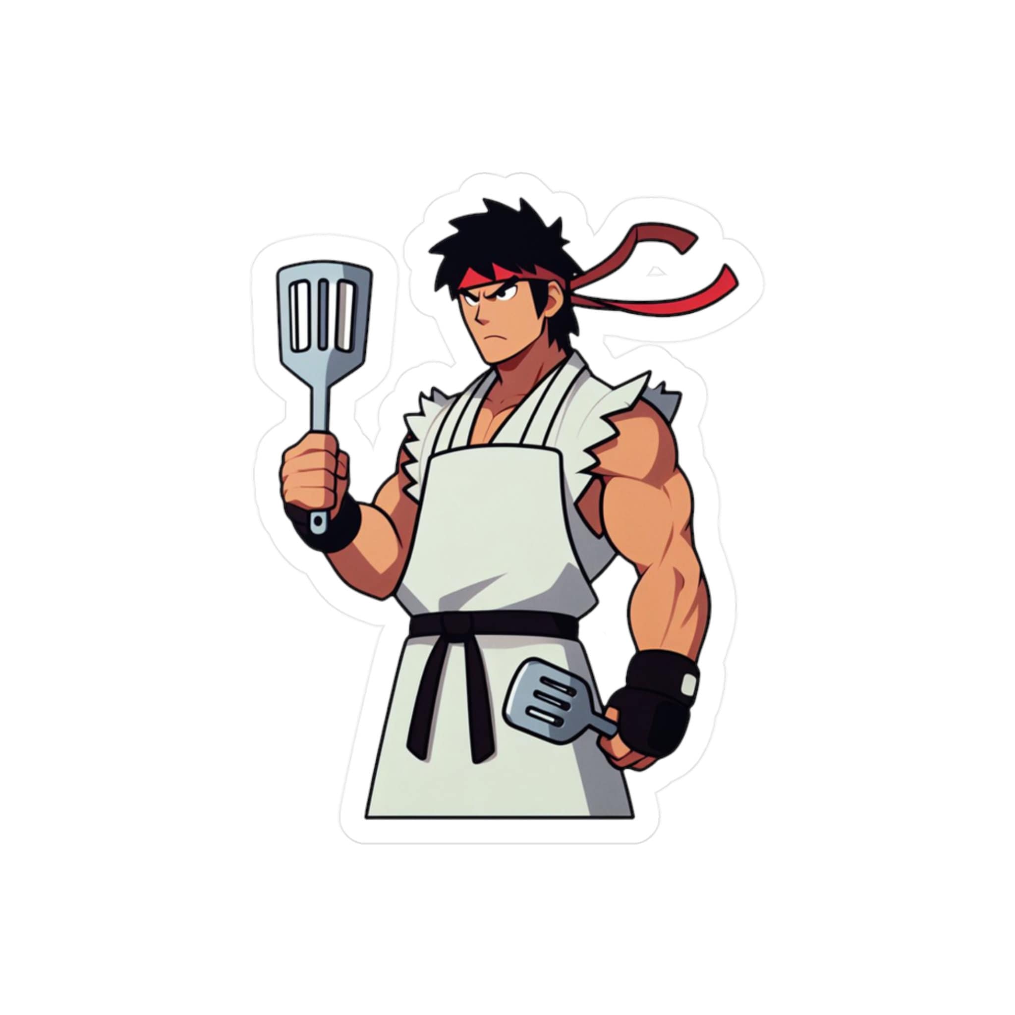 Ryu Street Fighter Grill Master Vinyl Sticker - Etsy