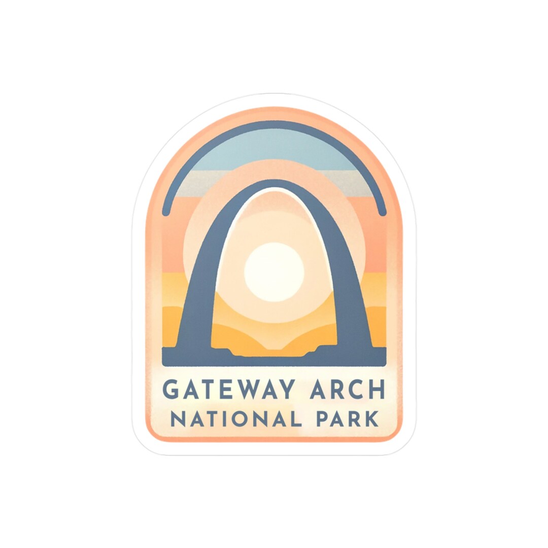 Gateway Arch National Park Vinyl Sticker - Etsy