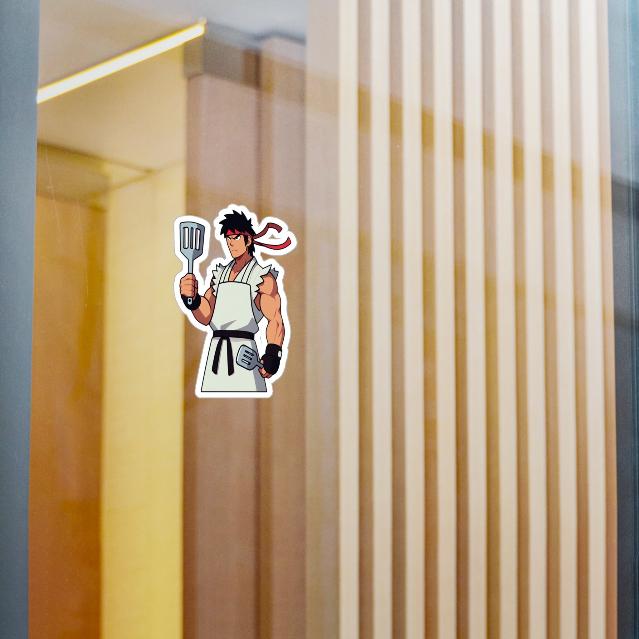 Ryu Street Fighter Grill Master Vinyl Sticker - Etsy