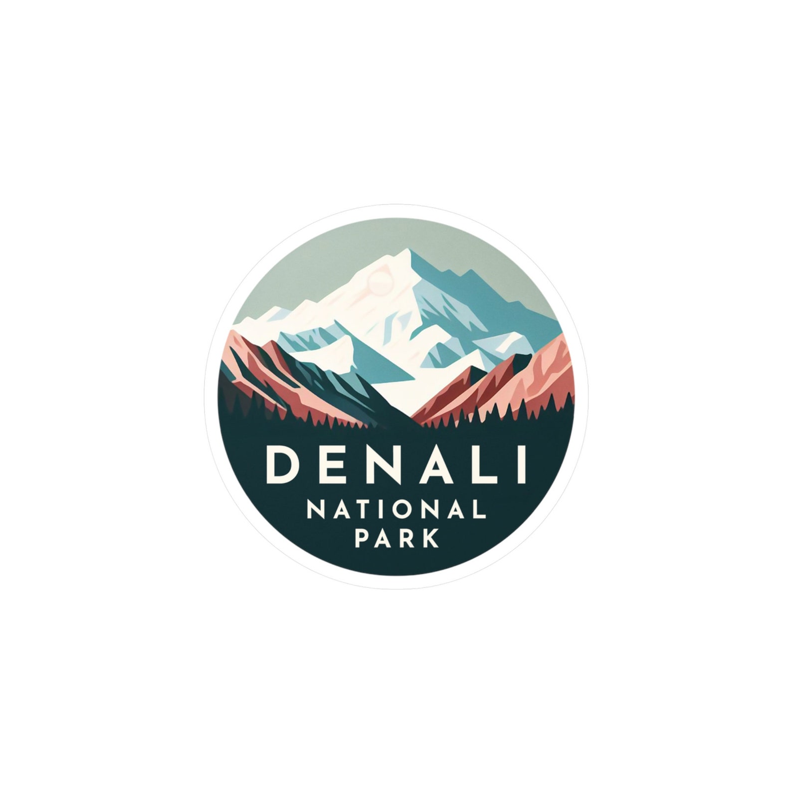 Denali National Park Vinyl Sticker - Etsy