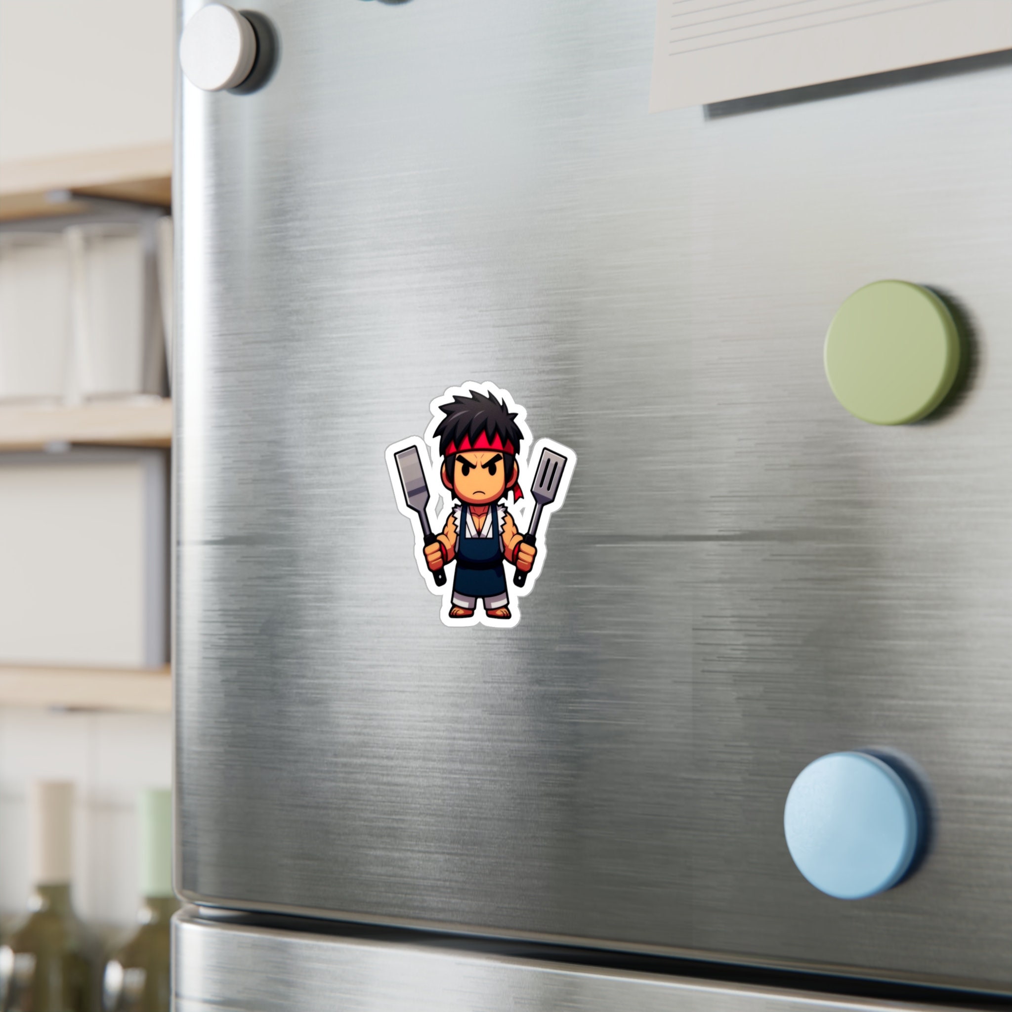 Ryu Street Fighter Grill Master Vinyl Sticker - Etsy