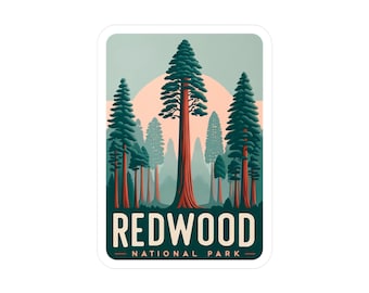 Redwoods National Park Waterproof Vinyl Sticker, UV Resistant Decal - Etsy