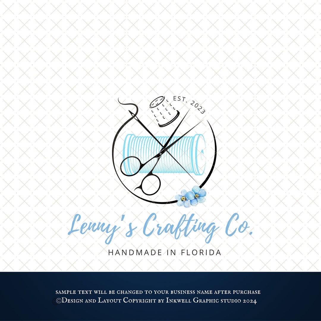 Crafting Logo, Handmade Logo - Etsy