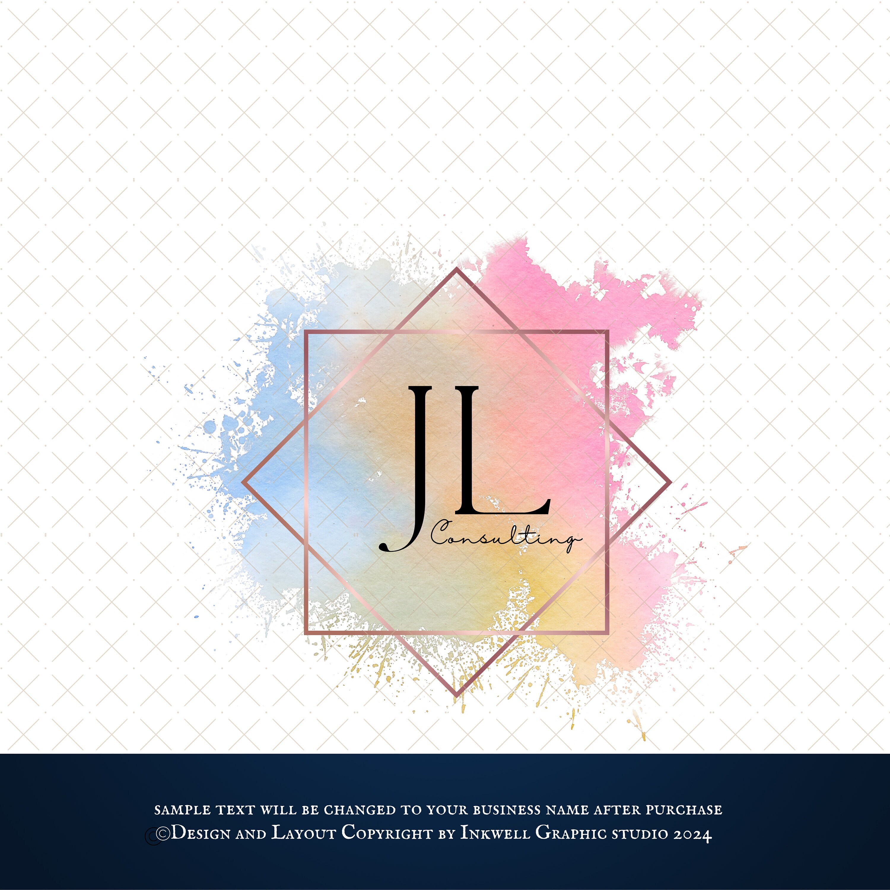 Watercolor Signature Logo - Etsy