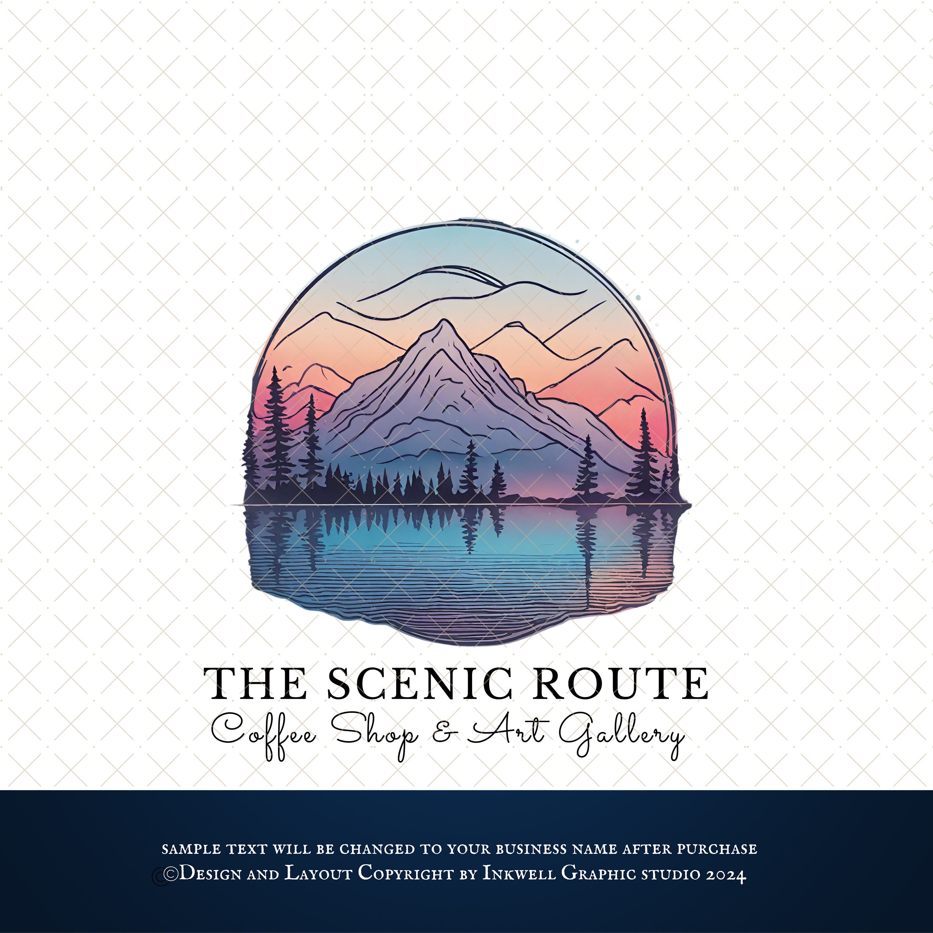 Mountain Logo, Lake Logo, Adventure Logo, Tour Guide Logo, Guiding Logo ...