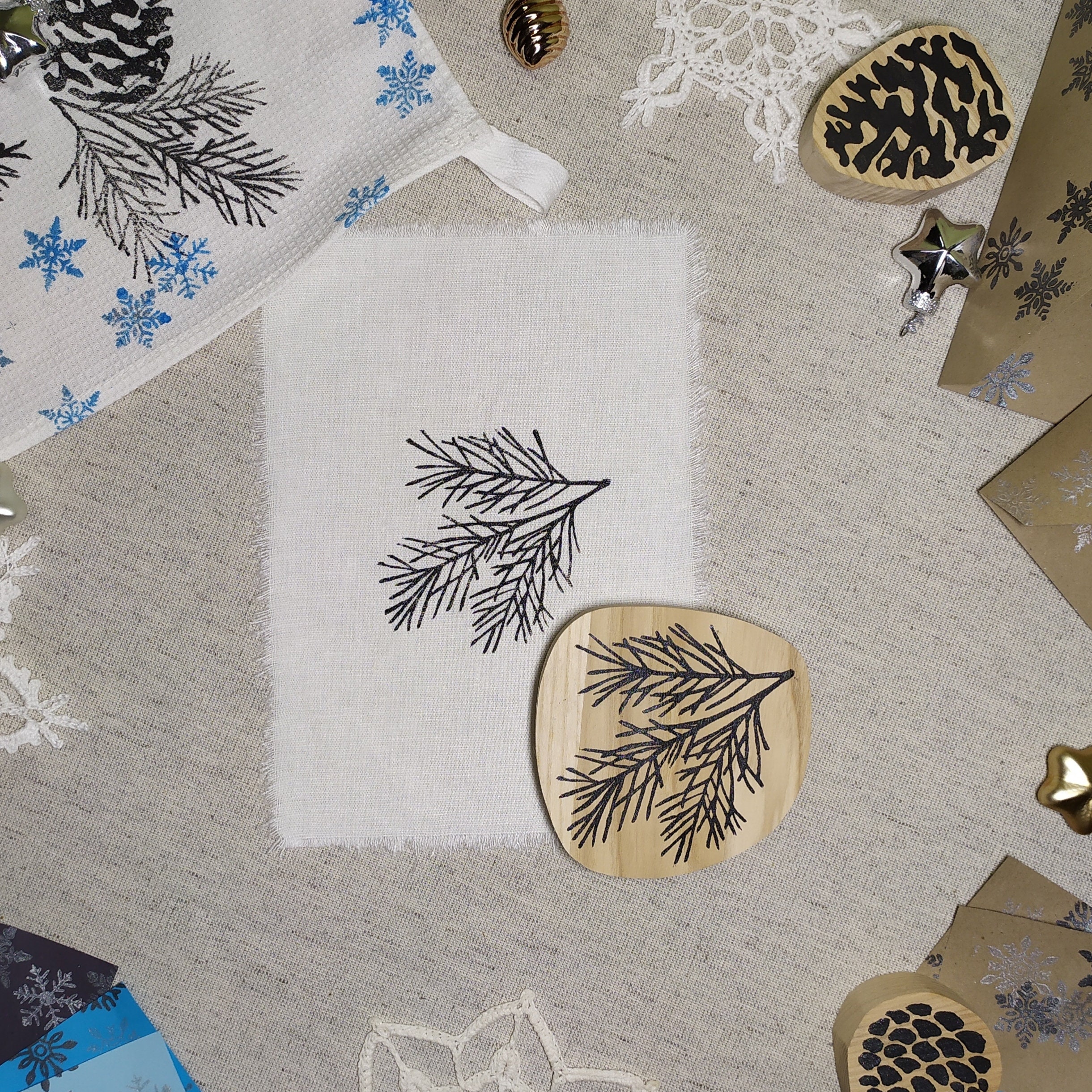 Christmas Rubber Stamp Card Making and Christmas Craft Christmas ...