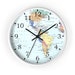 Wall Clock World Globe - Etsy