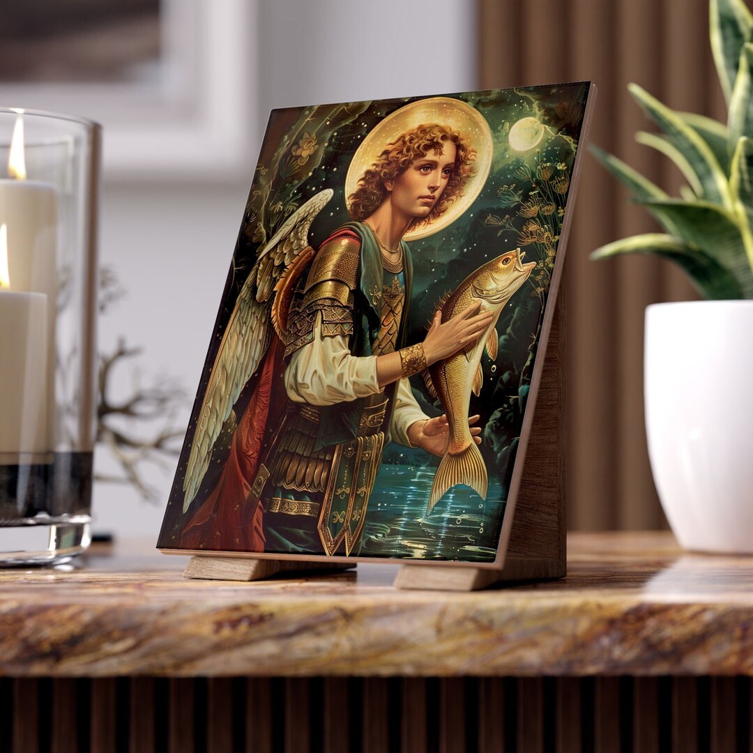 Raphael, Archangel Raphael, Archangel Healer, Chief Angel Ceramic Tile ...