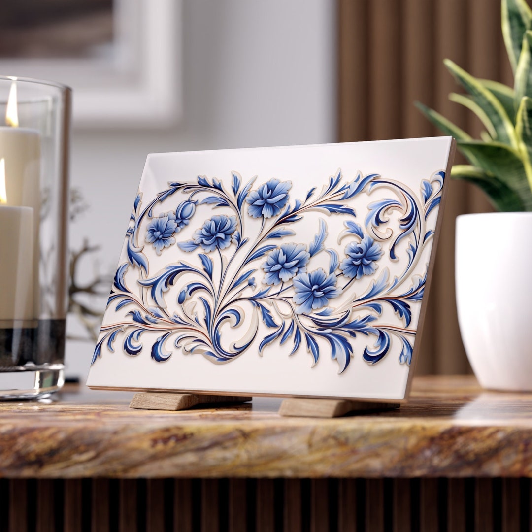 Art Nouveau, Art Deco, Decorative Tiles Ceramic Photo Tile 8x6'' - Etsy