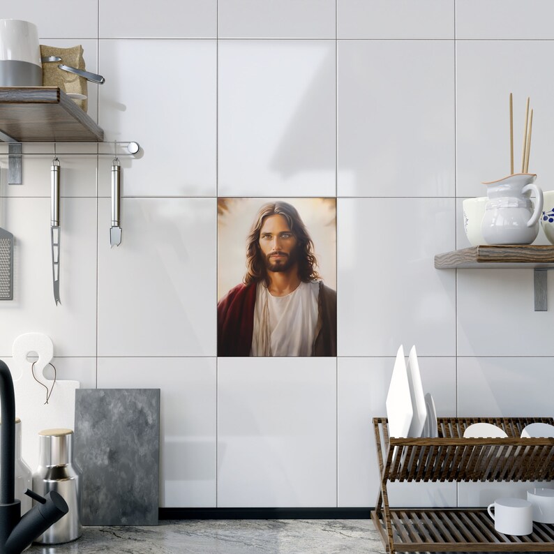 Ceramic Photo Tiles Christian Art, Jesus Christ, 8x6'' - Etsy