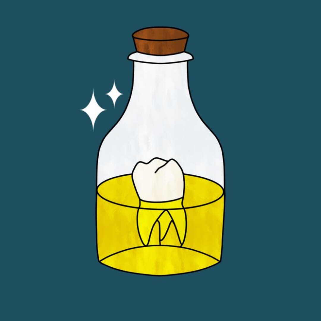 Tooth in a Bottle Stained Glass Pattern • Digital Download • Beginner ...