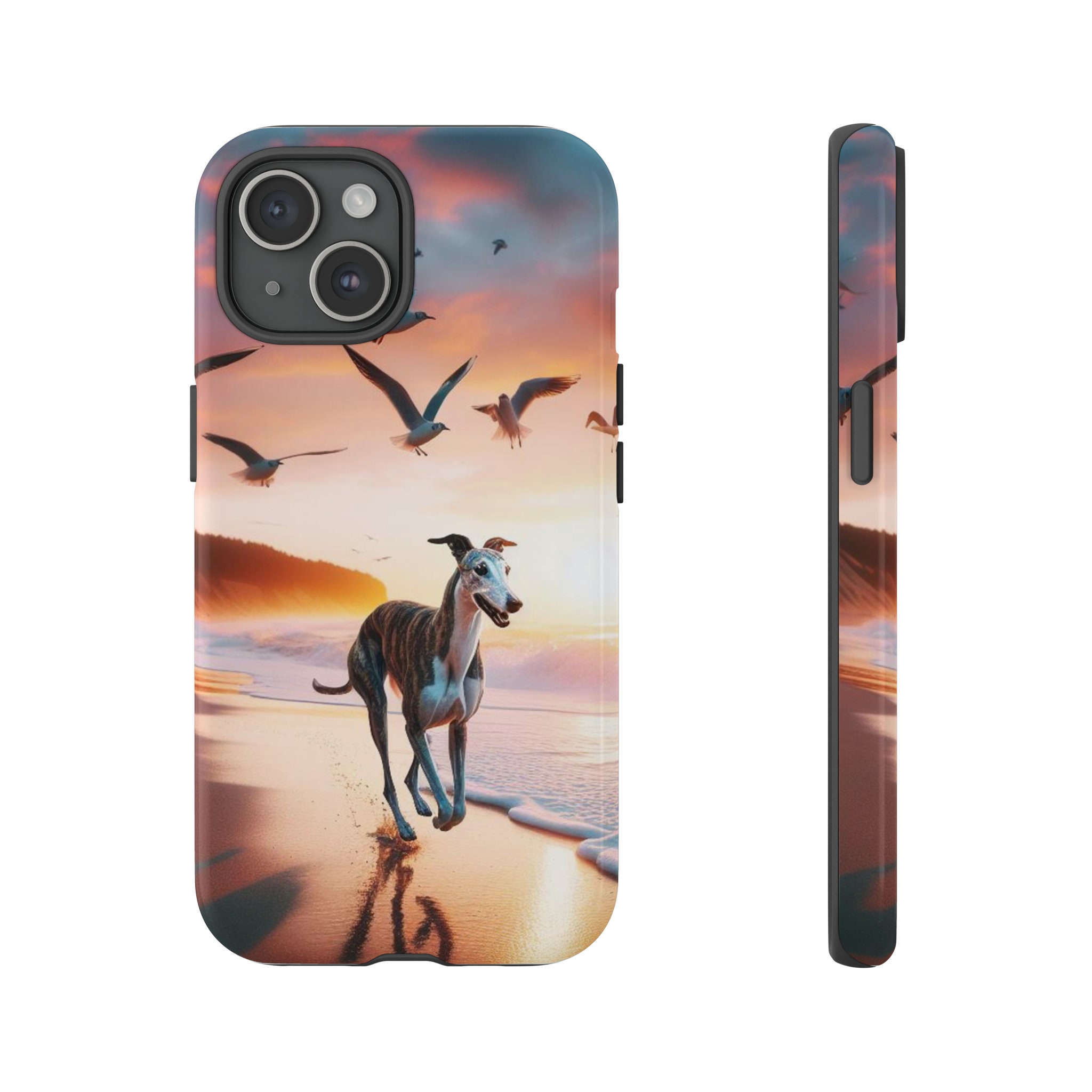 Greyhound / Whippet on Beach Tough Phone Cases - Etsy