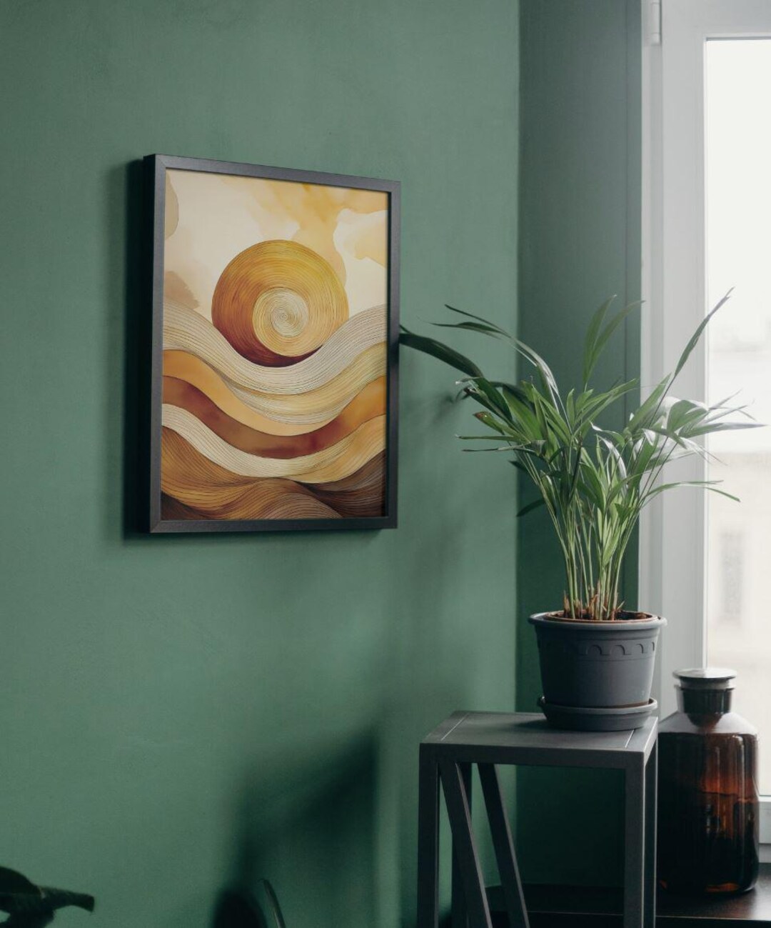 Modern Feng Shui Art for Health & Vitality | Earth Element Centerpiece ...