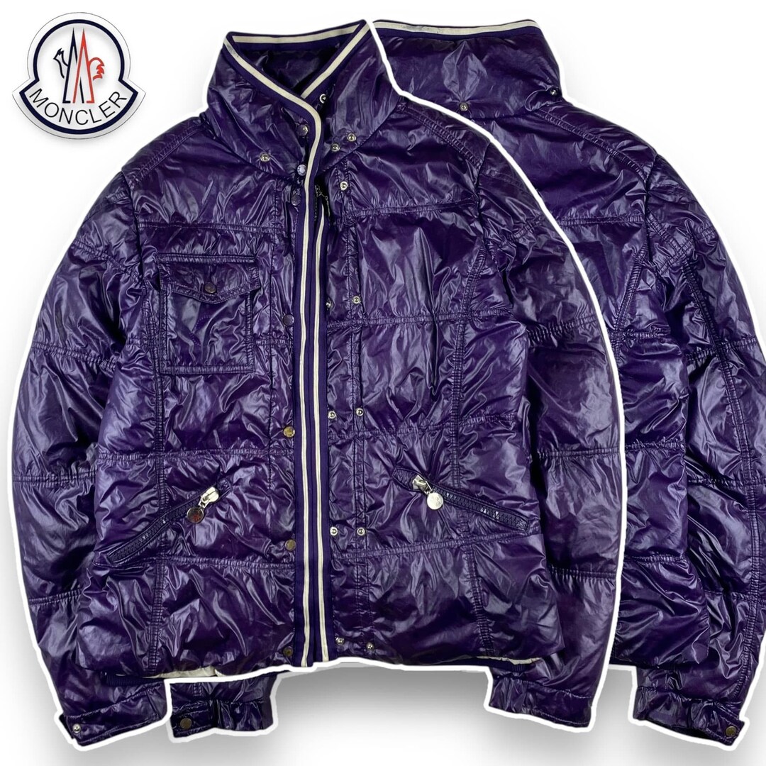 MONCLER Puffer Down Jacket Zip Purple Size M - Etsy
