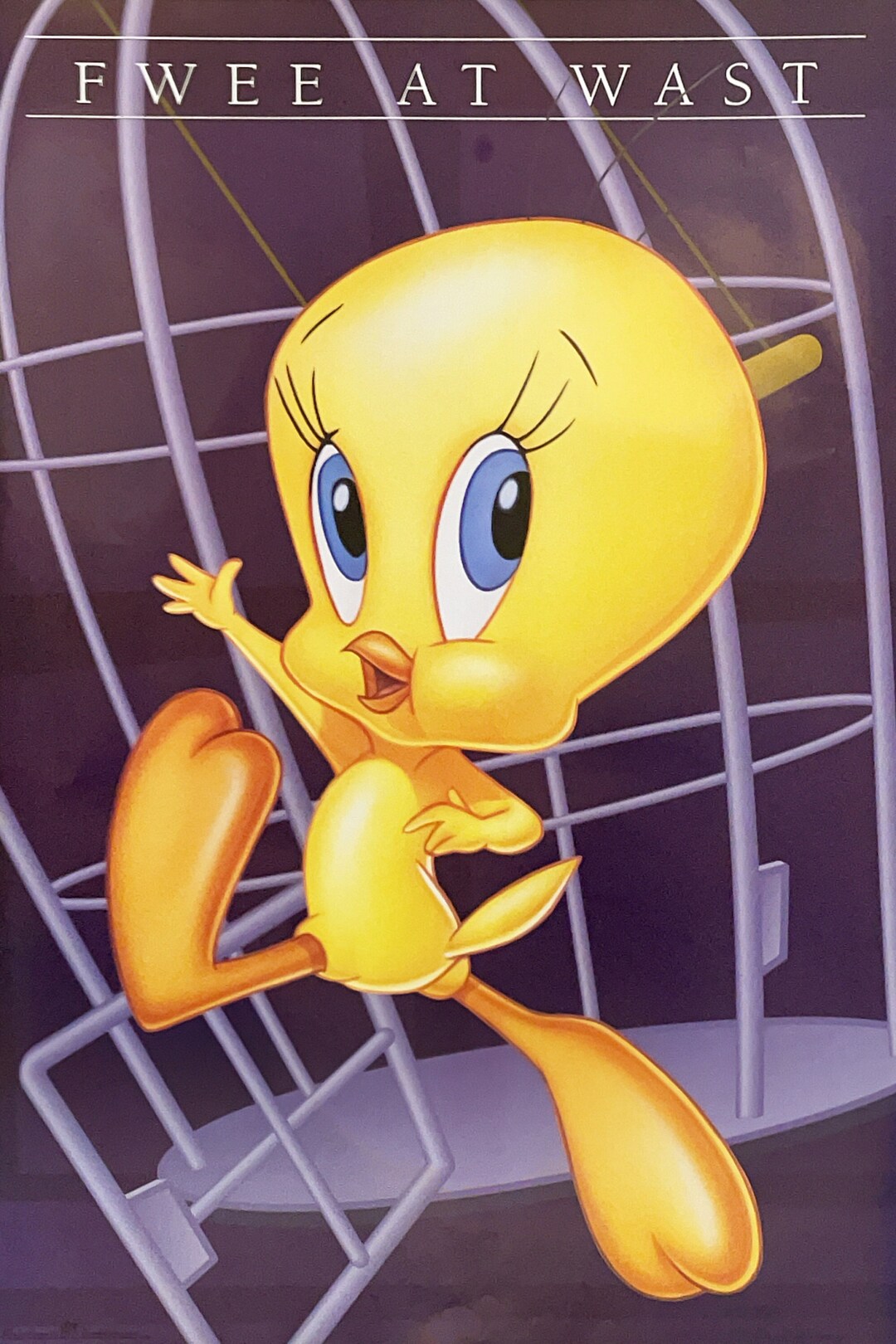 Tweety Bird Looney Tunes Fwee at Wast Original Poster OOP - Etsy