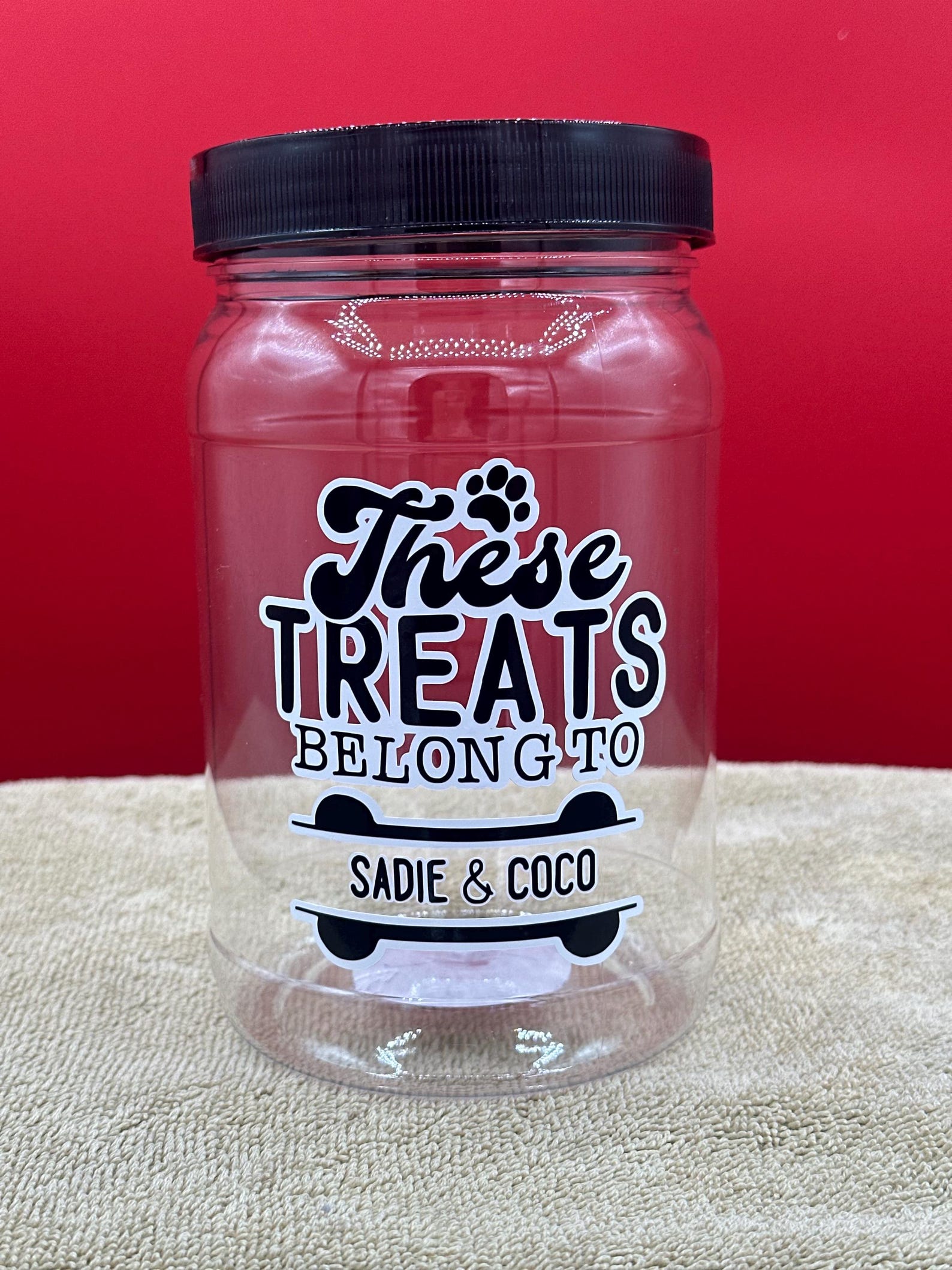 Custom Dog Treat Jar - Etsy