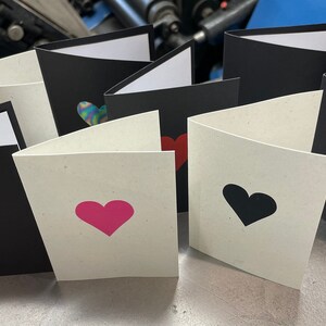 Single Heart Cards, Anniversary, Birthday, Blank Card, Love, Thank You ...