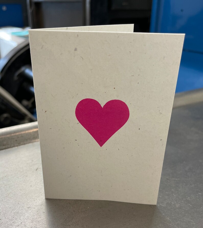 Single Heart Cards, Anniversary, Birthday, Blank Card, Love, Thank You ...