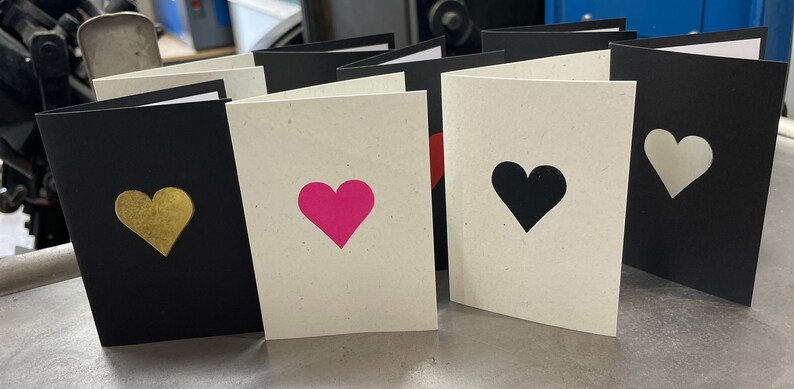 Single Heart Cards, Anniversary, Birthday, Blank Card, Love, Thank You ...